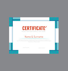 Certificate frame template vertical Royalty Free Vector