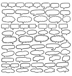 Set speech bubbles Royalty Free Vector Image - VectorStock