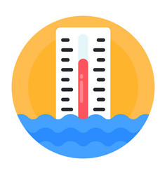 Water level up Royalty Free Vector Image - VectorStock