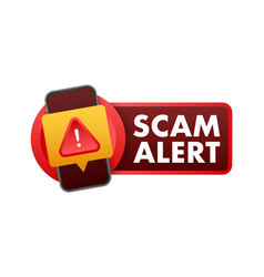 Scam alert rubber stamp Royalty Free Vector Image