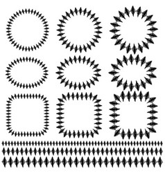 Vintage frames set - frames clipart bundle Vector Image