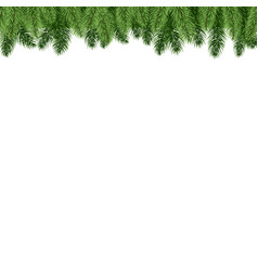 Fir-tree branch border Royalty Free Vector Image