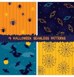 Halloween party decoration spider web seamless Vector Image