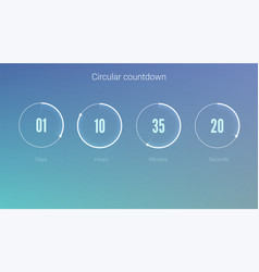 6 days to go countdown timer clock icon time icon Vector Image