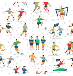 Retro football player with a soccer ball Vector Image