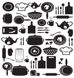 Cute kitchen pattern Royalty Free Vector Image