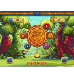 Set elements for computer game location swamp Vector Image