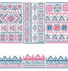 Vintage ethnic set of banners Royalty Free Vector Image