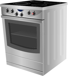 Electric stove Royalty Free Vector Image - VectorStock