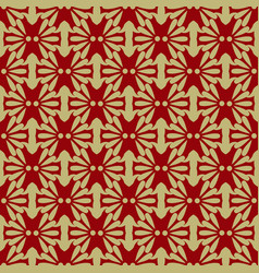 Floral seamless pattern with gold flowers Vector Image