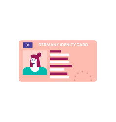Id card eu template european identification card Vector Image