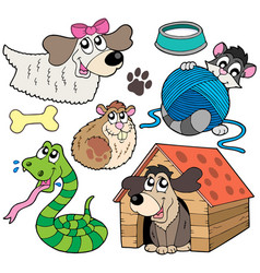 Domestics collection 2 Royalty Free Vector Image Domestics collection 2 Royalty Free Vector Image