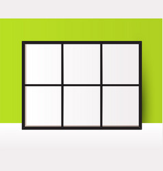 Horizontal collage layout template frames for Vector Image