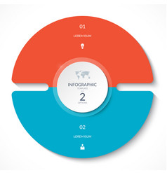 Circle charts Royalty Free Vector Image - VectorStock