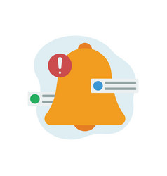 Chat alert icon warning Royalty Free Vector Image