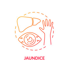 Jaundice concept icon Royalty Free Vector Image