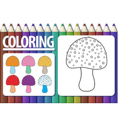 Page coloring book with contour cartoon Royalty Free Vector