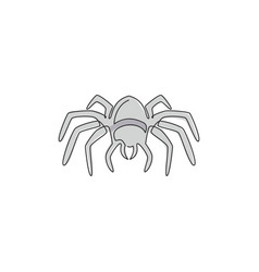 Tarantula spider hand drawing vintage engraving Vector Image