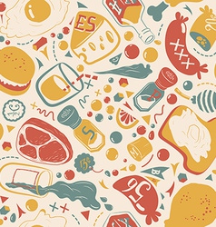 Seamless pattern with vegetables Royalty Free Vector Image