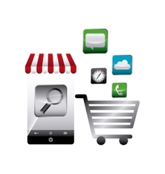 E-commerce icons design Royalty Free Vector Image
