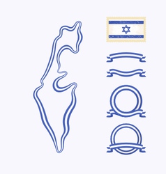 National colours of Israel Royalty Free Vector Image
