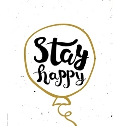 Hand lettering calligraphy black and gold style Vector Image