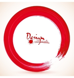Red circles with drop shadows Royalty Free Vector Image