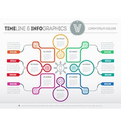 Web template for vertical diagram or chart Vector Image