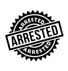Arrested rubber stamp Royalty Free Vector Image