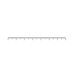 Measuring scale markup for rulers in vertical Vector Image