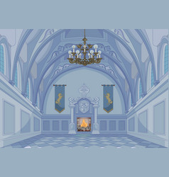 Castle hall Royalty Free Vector Image - VectorStock