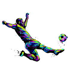 Abstract football player Royalty Free Vector Image