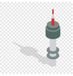 Tower in seoul isometric icon Royalty Free Vector Image