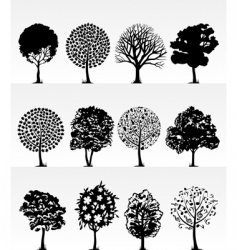 Wood tree Royalty Free Vector Image - VectorStock