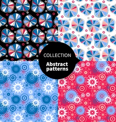 Seamless floral pattern set Royalty Free Vector Image