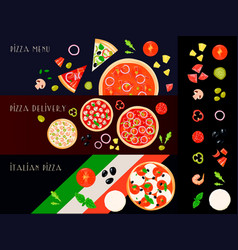 Make your pizza Royalty Free Vector Image - VectorStock