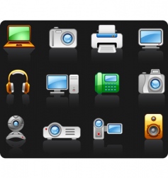 Photo and video icons Royalty Free Vector Image