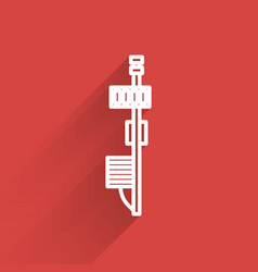 White line standalone sensor icon isolated Vector Image