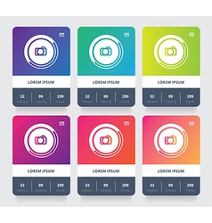 Colorful document template design Royalty Free Vector Image