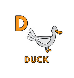 Cartoon Duck Flashcard Vector Images (28)