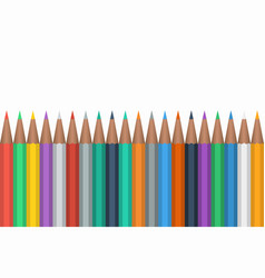 Colored pencils bright colorful set Royalty Free Vector