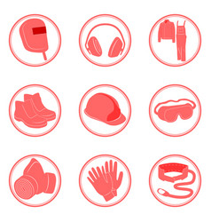 Protective Equipment Infographics Royalty Free Vector Image