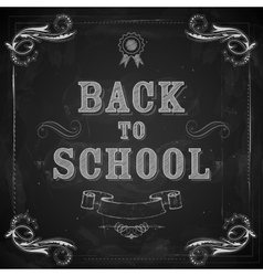 Welcome written on chalkboard Royalty Free Vector Image