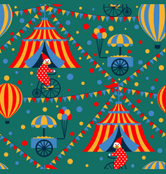 Circus seamless pattern Royalty Free Vector Image