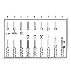 Roman hand abacus Royalty Free Vector Image - VectorStock