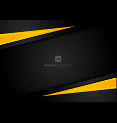 Abstract template header yellow curve with line Vector Image