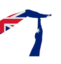 Australian hand signals Royalty Free Vector Image
