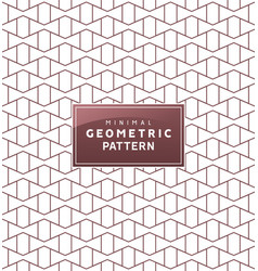 Seamless geometric pattern simple abstract lines Vector Image