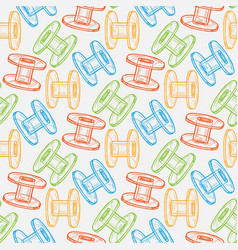 Empty bobbin on white background Royalty Free Vector Image