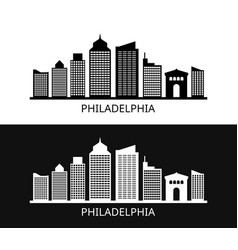 Philadelphia icon in on white background Vector Image